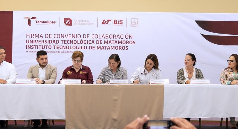 Firman convenio de colaboración planteles UT Matamoros y Tecnológicos ...